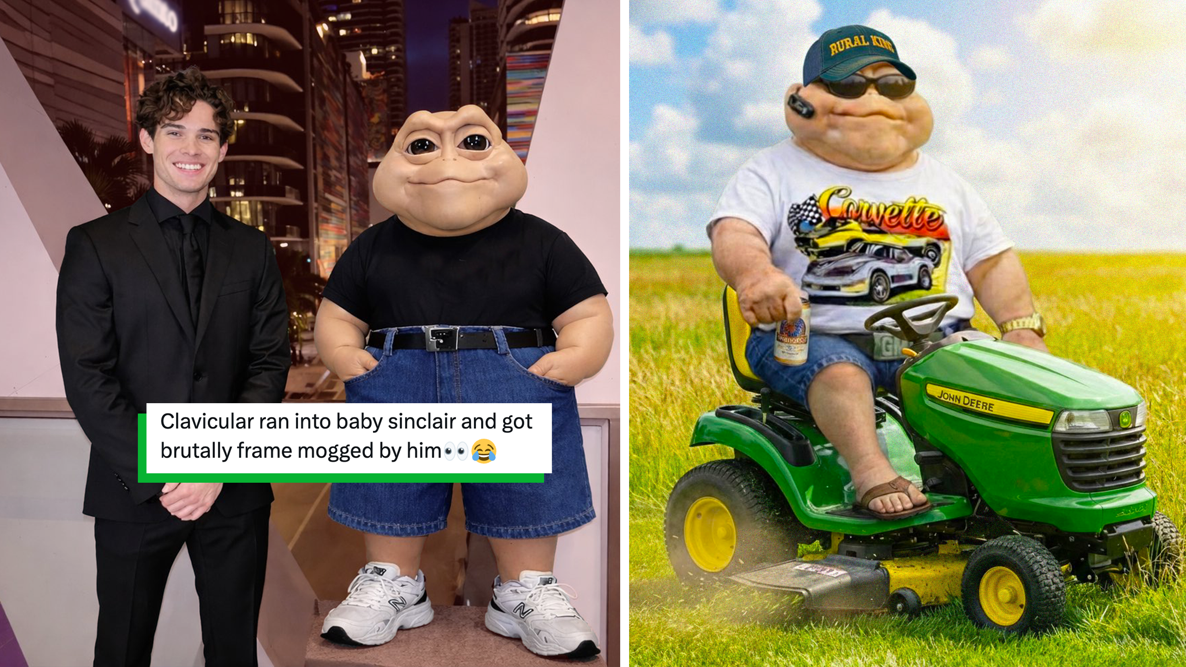 The internet turned Baby Sinclair into a jorts-wearing redneck meme ...